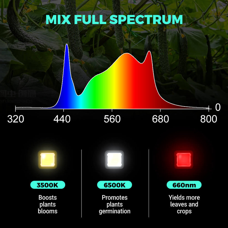LED Grow Lights, full-spectrum grow light | Phlizon Official Store ...